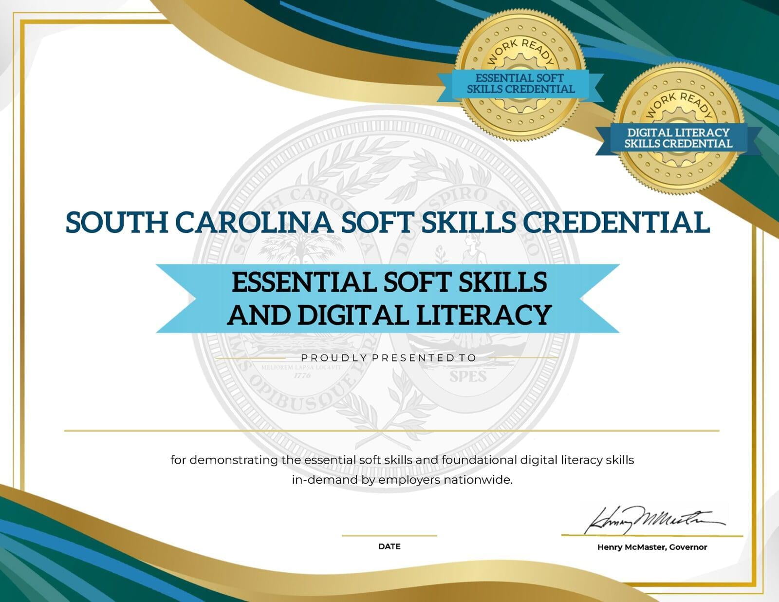 South Carolina Department of Employment and Workforce Career Readiness ...